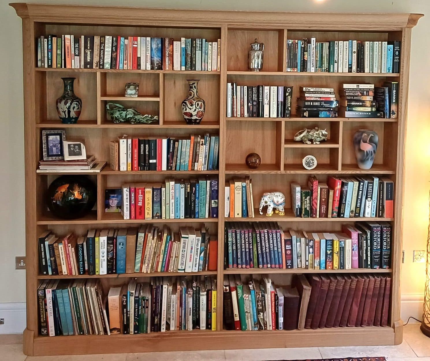 Oak Book Case | Barnwood Carpentry