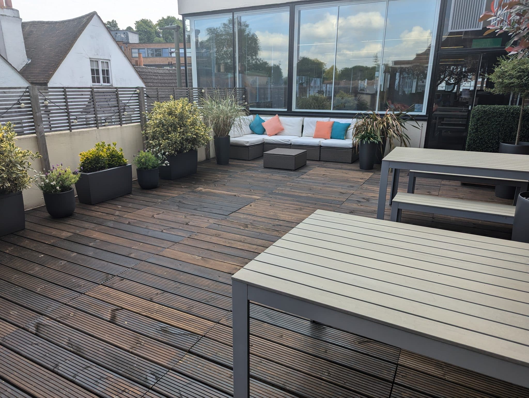 Raised Rooftop Decking Replacement | Barnwood Carpentry