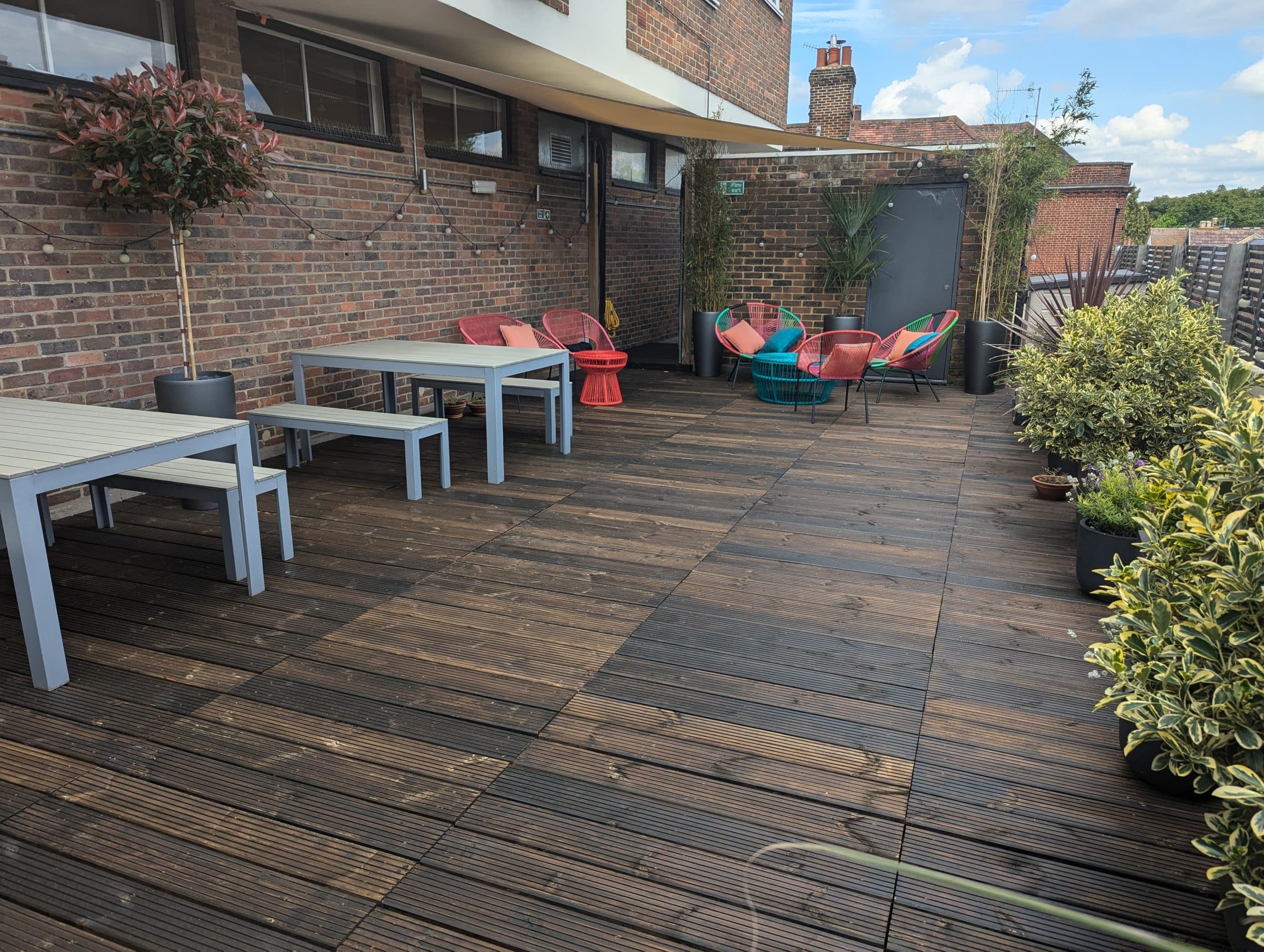 Raised Rooftop Decking Replacement | Barnwood Carpentry